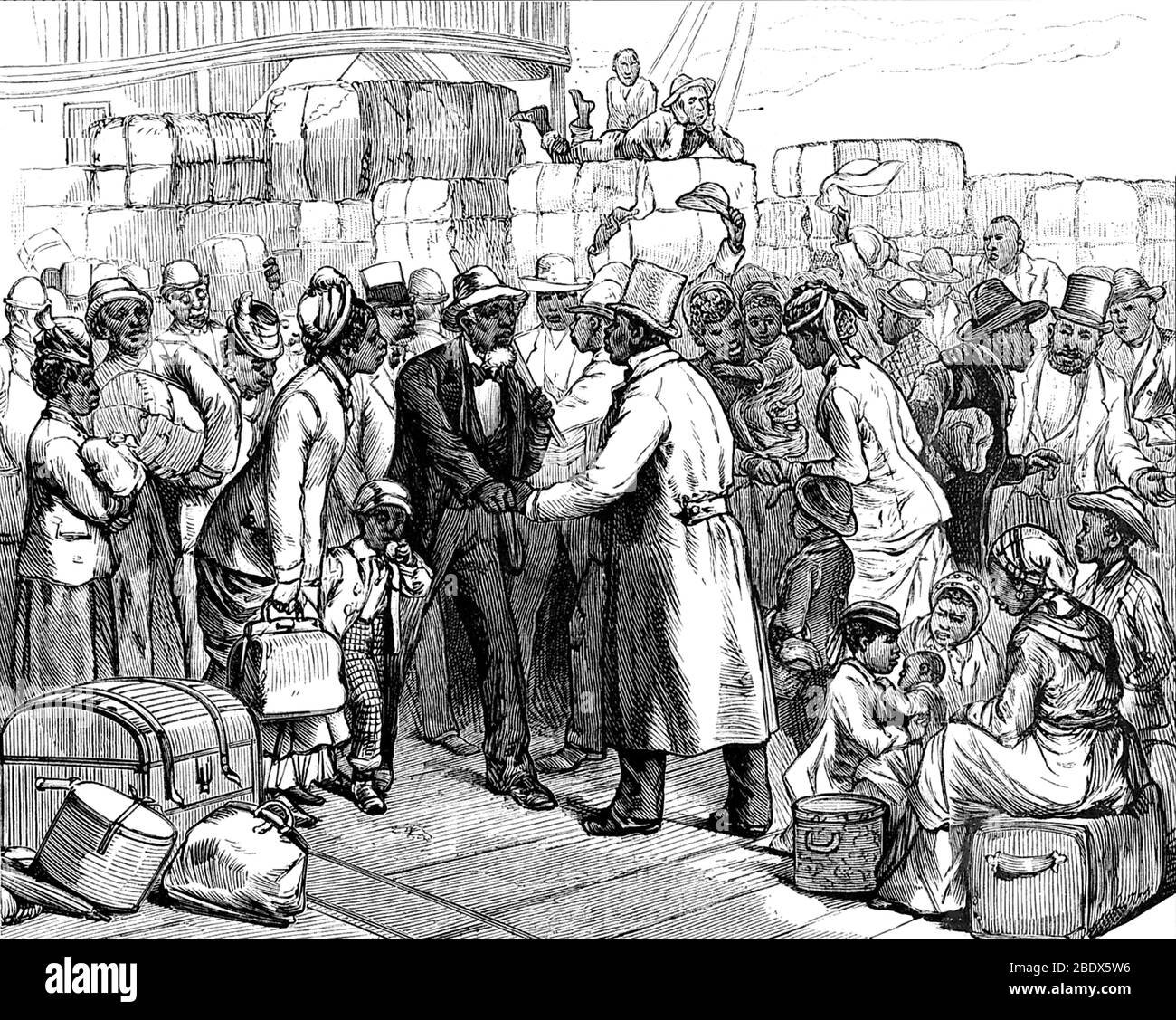 Exoduster Movement, 1879 Stock Photo - Alamy