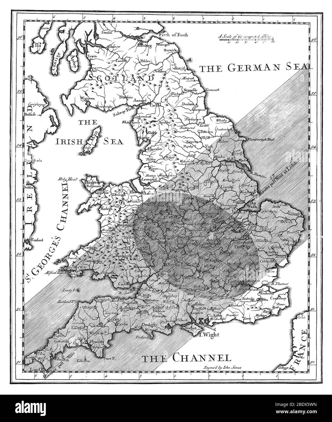 Edmond Halley, Total Solar Eclipse, 1715 Stock Photo - Alamy
