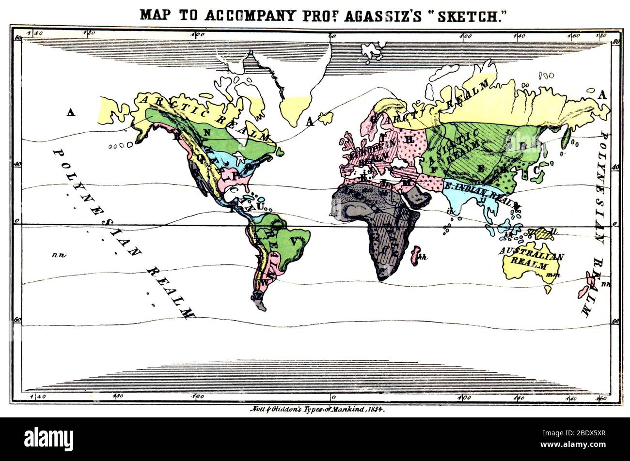 Biogeography map Cut Out Stock Images & Pictures - Alamy