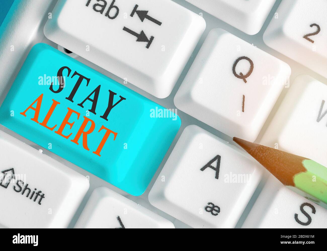 Conceptual hand writing showing Stay Alert. Concept meaning Paying full ...