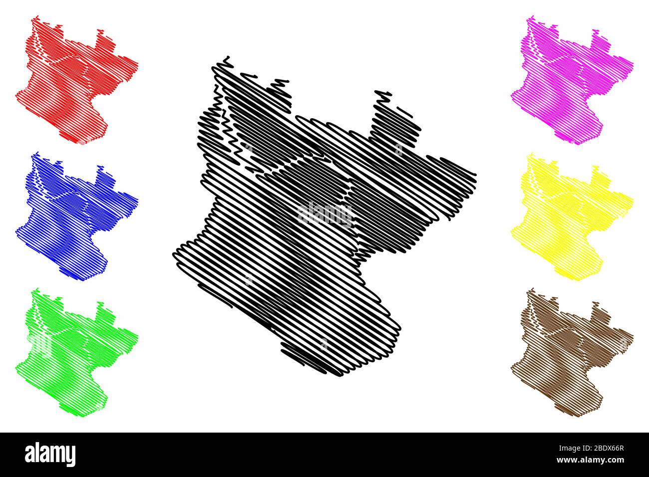 Bilbao City (Kingdom of Spain, Basque Country) map vector illustration ...