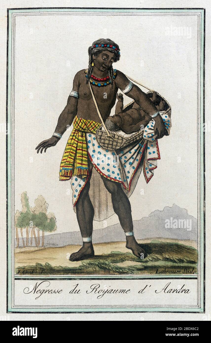 West Africa, Kingdom of Ardra Woman, 1797 Stock Photo - Alamy