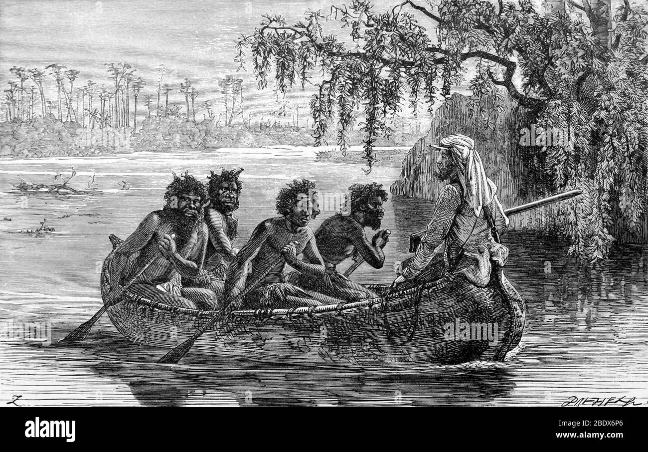 Samuel Baker Discovers Mwitanzige, 1864 Stock Photo - Alamy