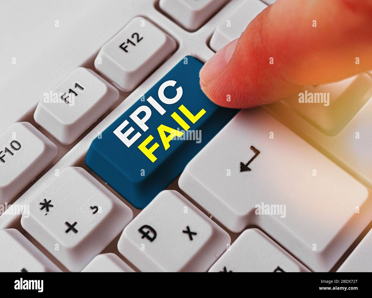 Word writing text Epic Fail. Business photo showcasing a spectacularly ...