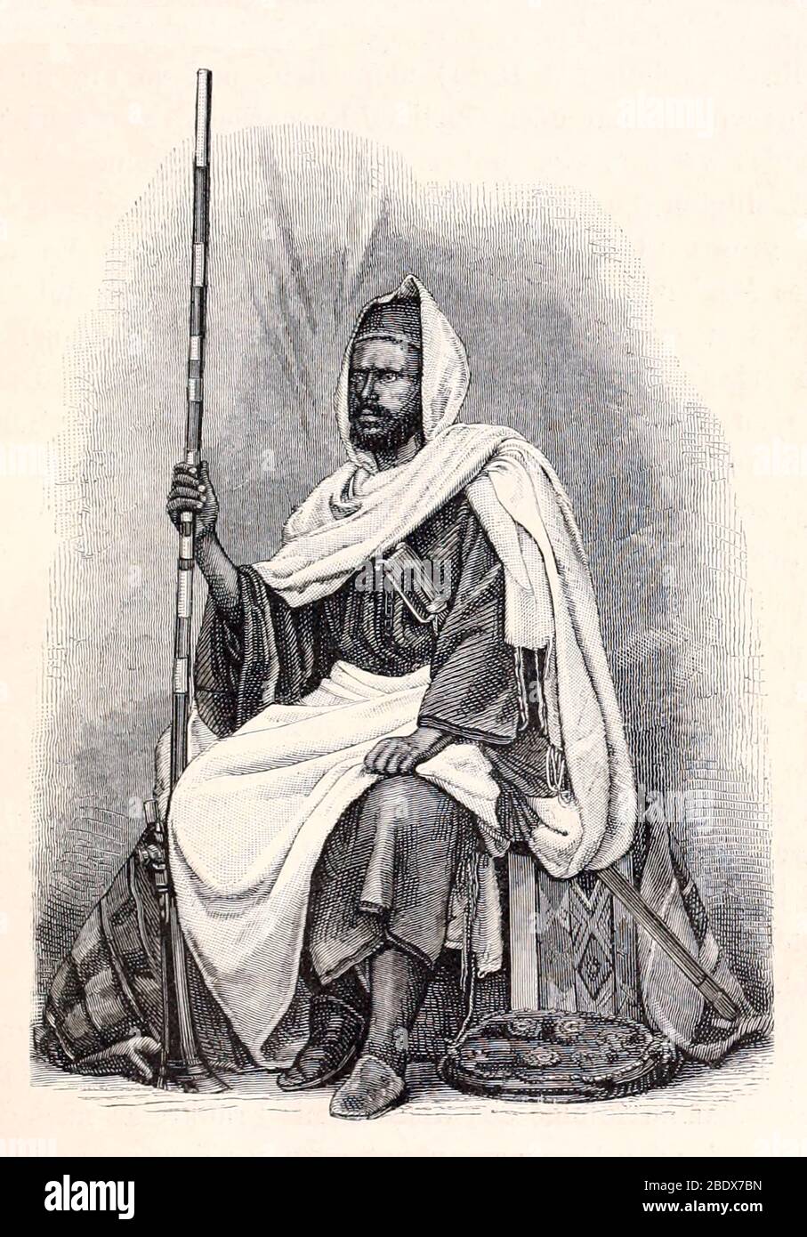 North Africa, Moroccan Soldier, 19th Century Stock Photo - Alamy