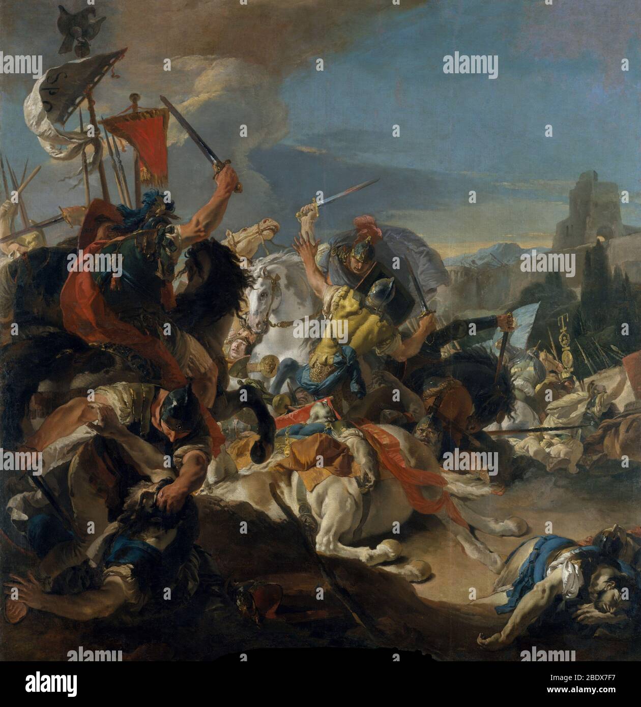 Battle of Vercellae, 101 BC Stock Photo - Alamy