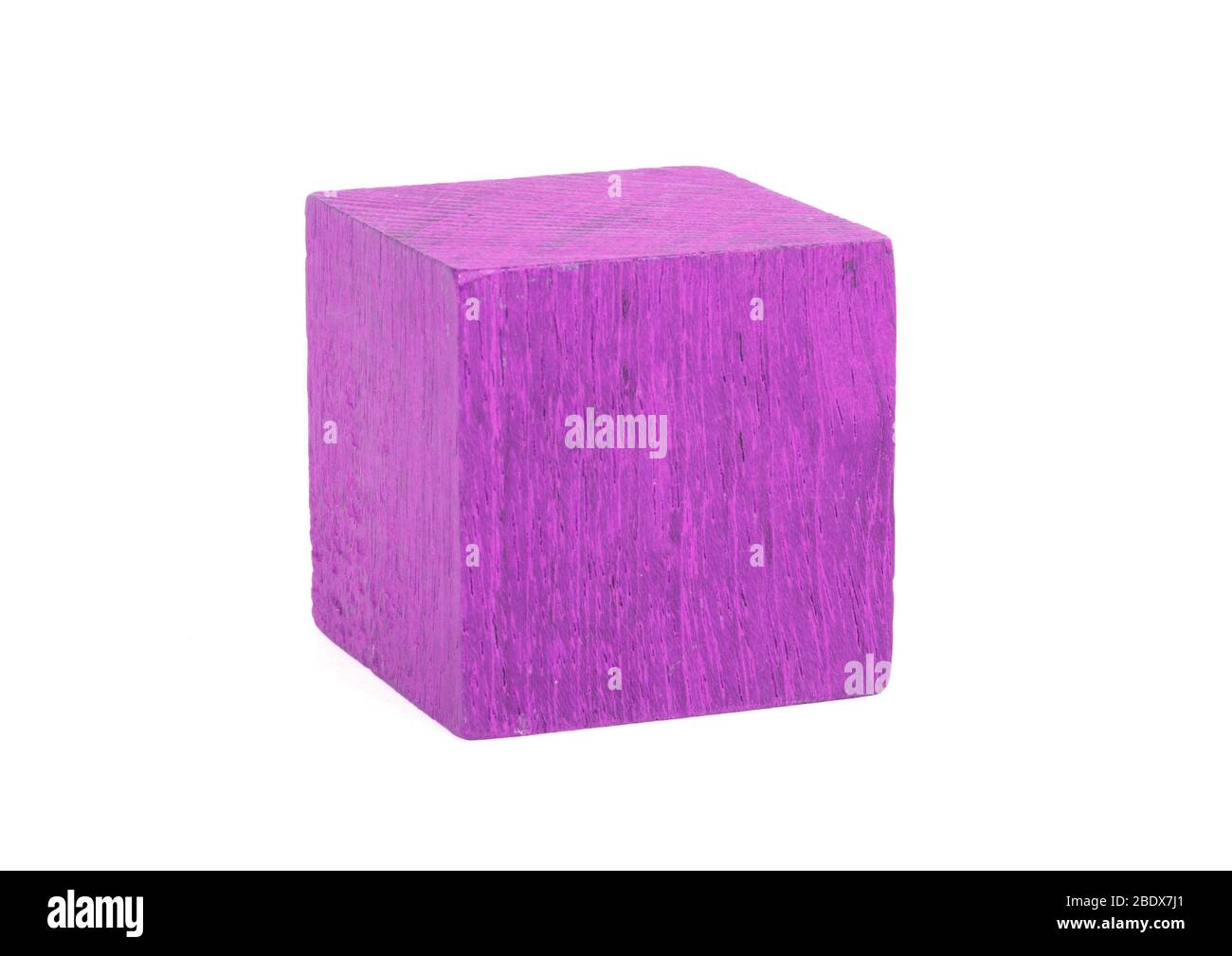 Vintage purple building block isolated on white background Stock Photo ...