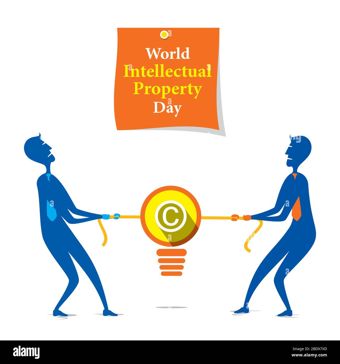 World Intellectual Property Day poster design. Vector illustration ...