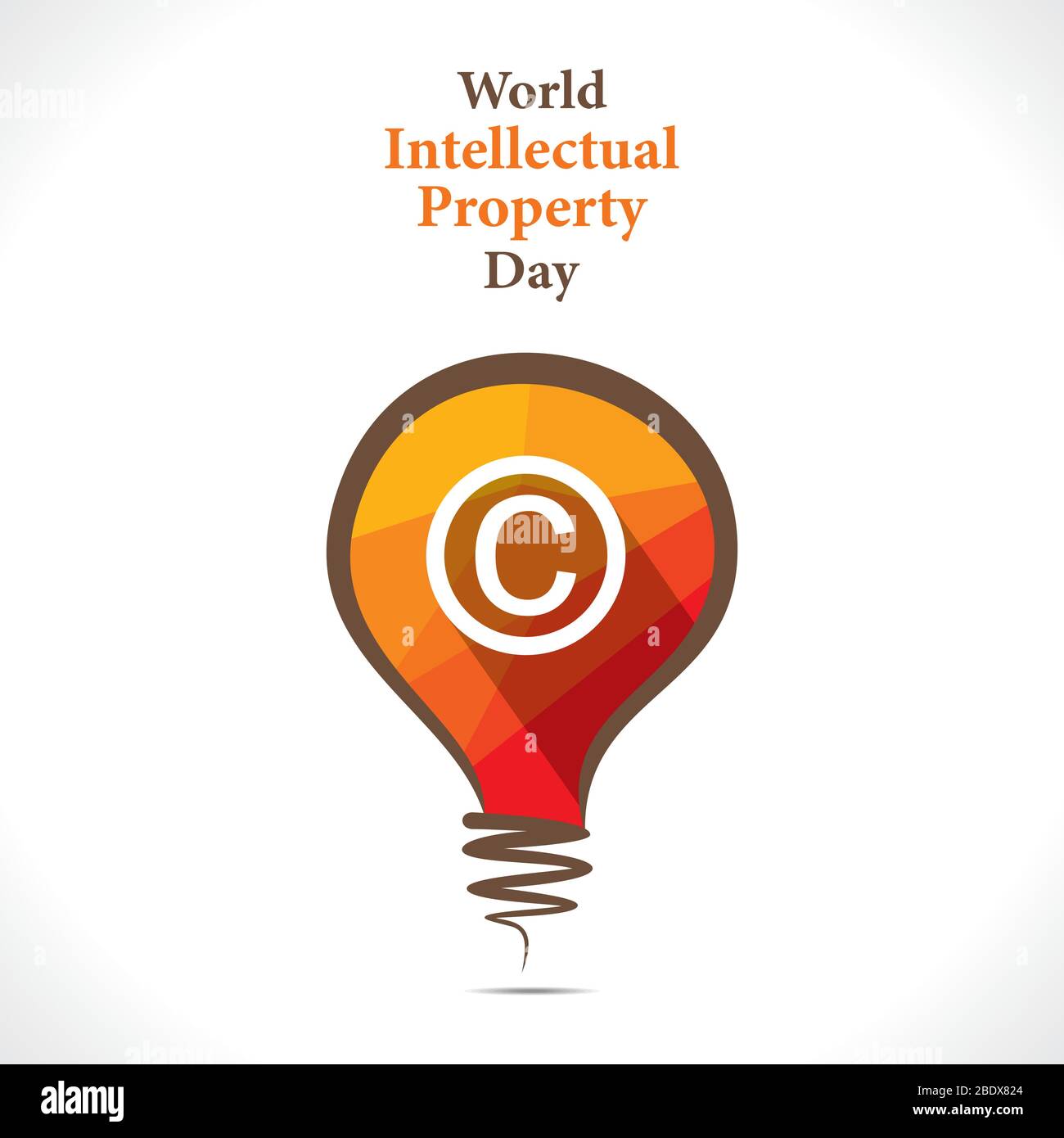 World Intellectual Property Day poster design. Vector illustration ...