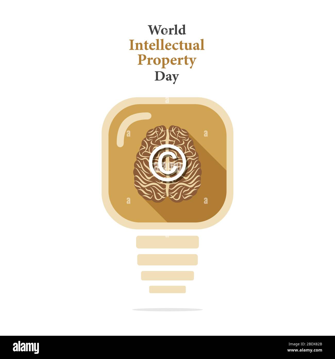 World Intellectual Property Day poster design. Vector illustration ...