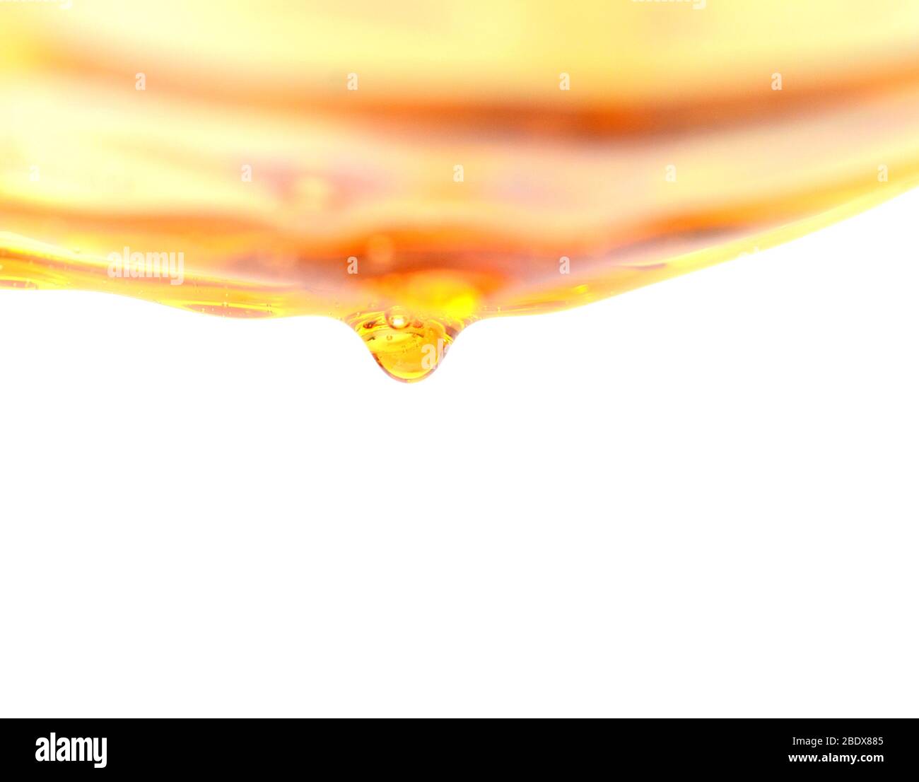 Set of stains of yellow oil and drops on a white background Stock Photo ...