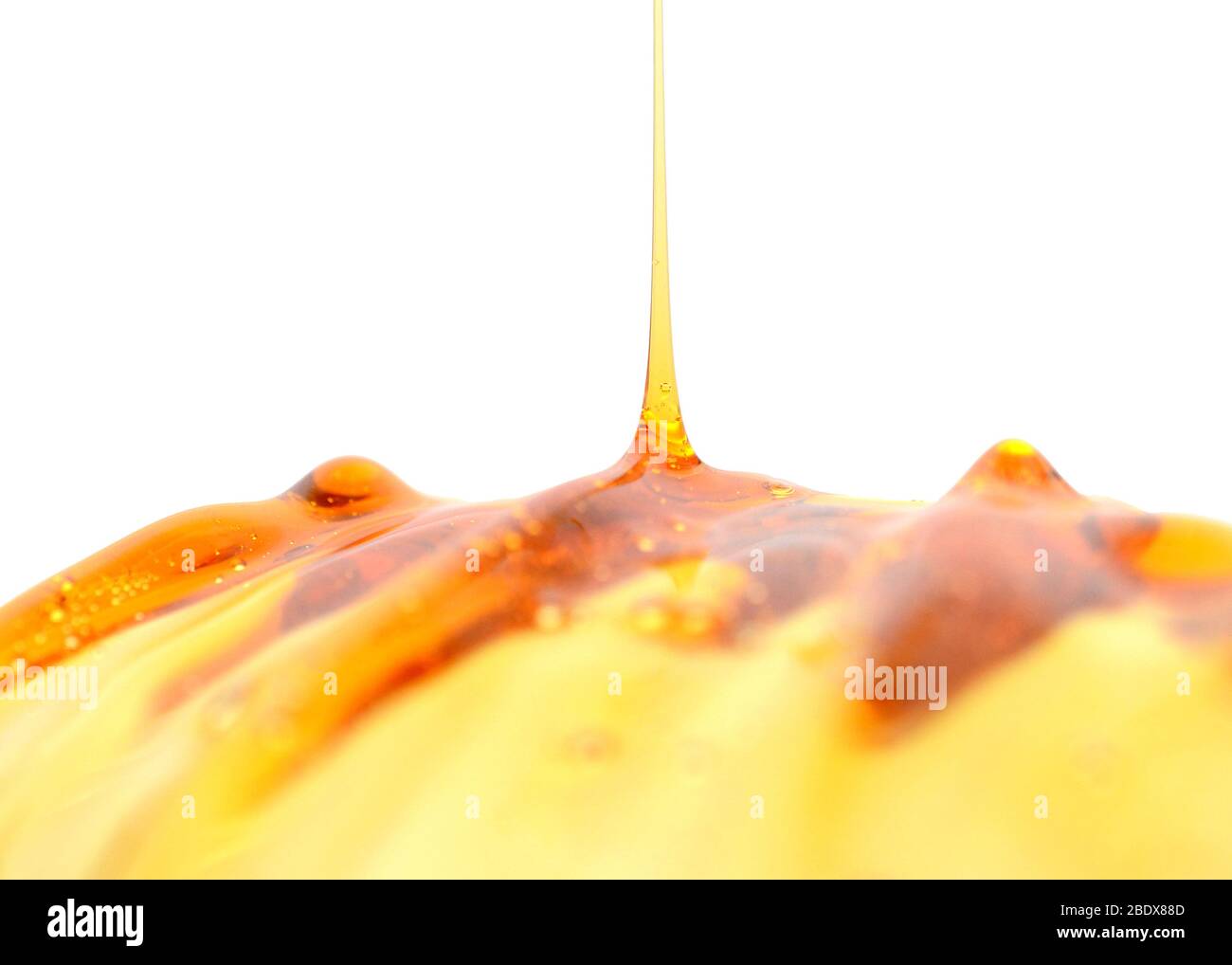 Set of stains of yellow oil and drops on a white background Stock Photo ...