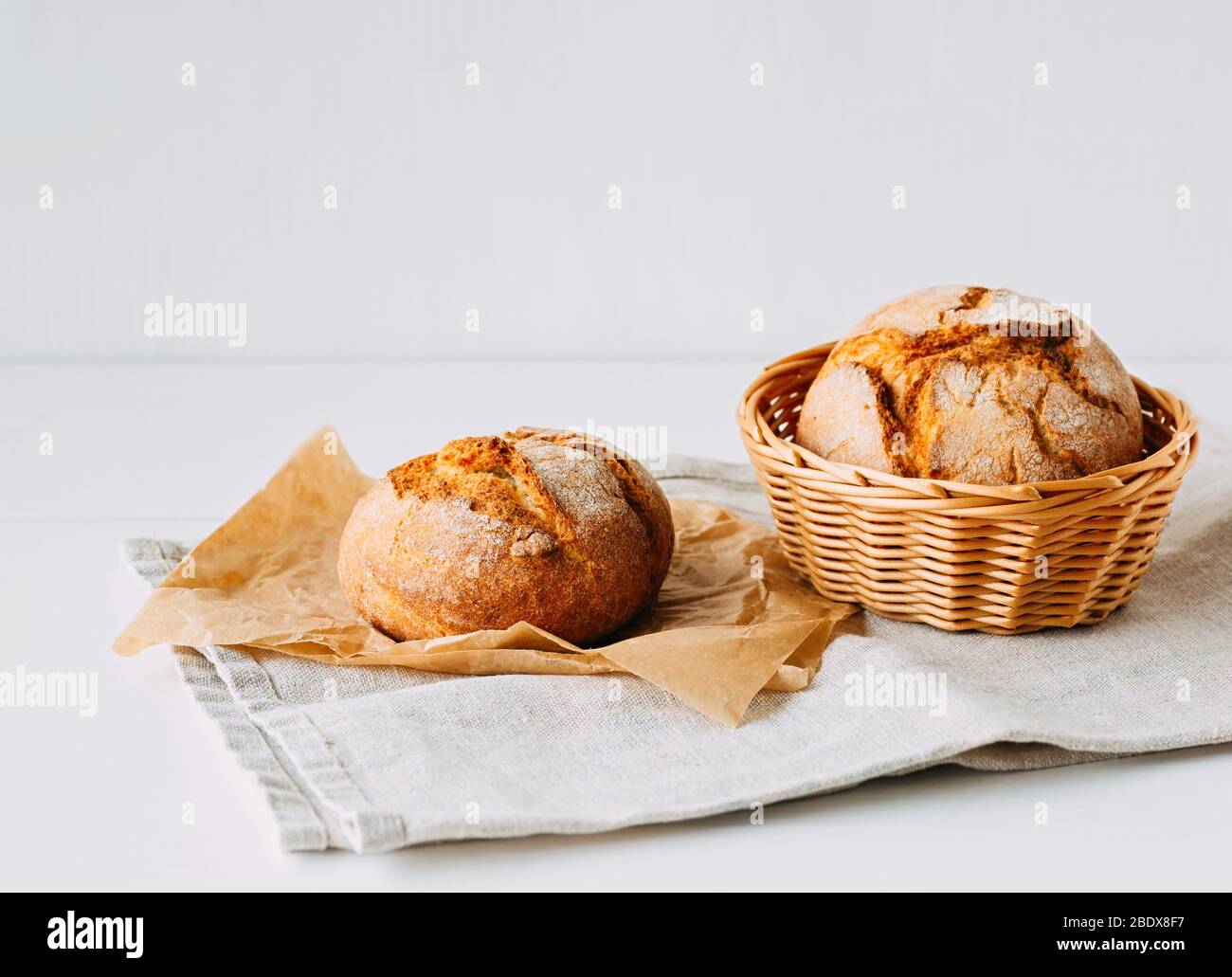 Homemade bread close up, lower glycemic indexes. Slow carb baking Stock ...