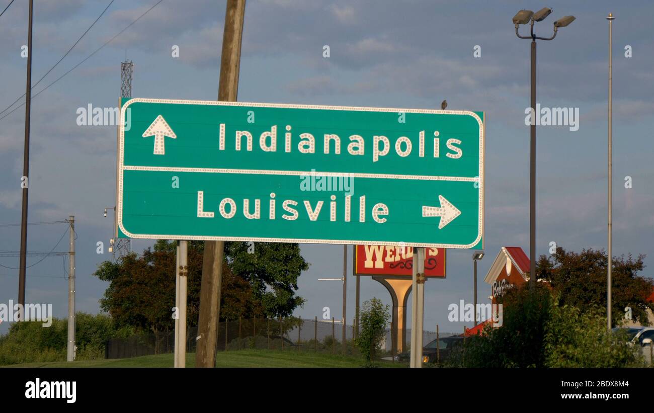 Downtown indianapolis signs hi-res stock photography and images - Alamy