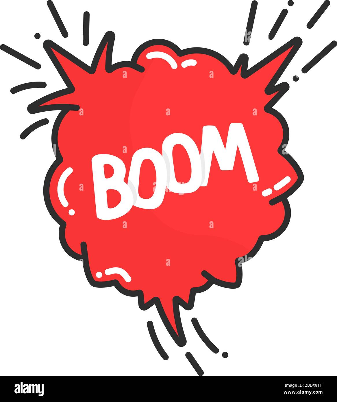 cartoon explosion boom in comic book Stock Vector Image & Art - Alamy