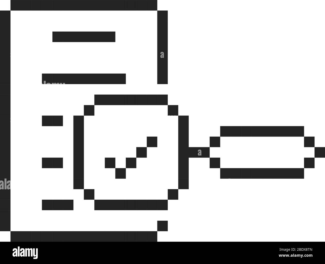 Audit icon black vector Black and White Stock Photos & Images - Alamy