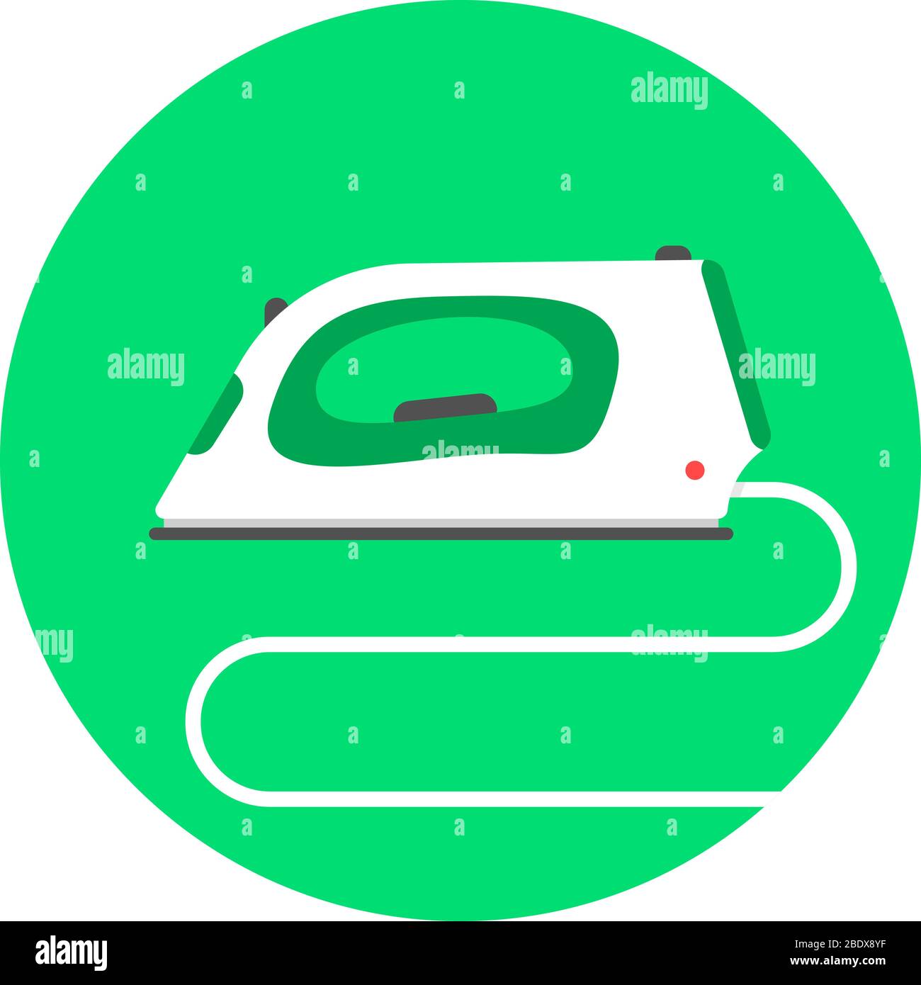 round white simple iron icon Stock Vector Image & Art - Alamy