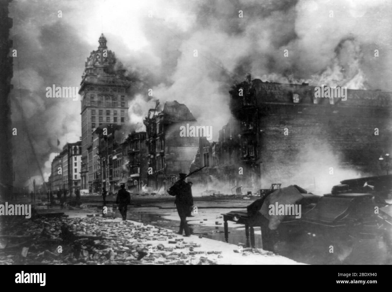 San Francisco Earthquake, 1906 Stock Photo - Alamy