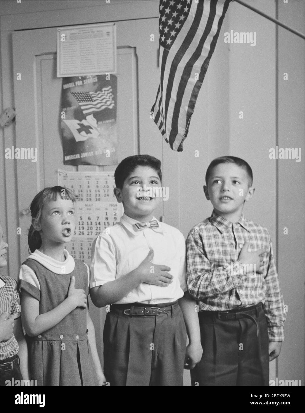 Pledge kids flag america hi-res stock photography and images - Alamy