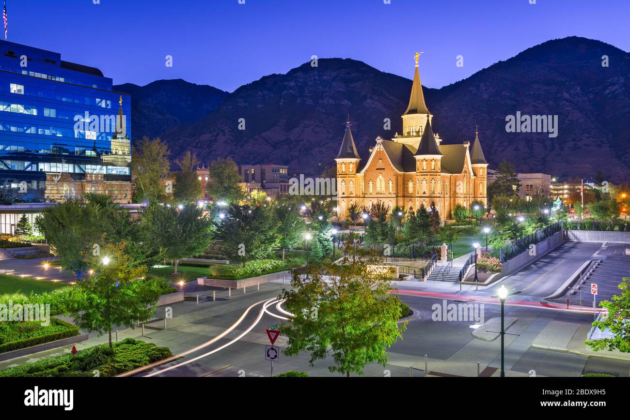 Provo Utah At Night
