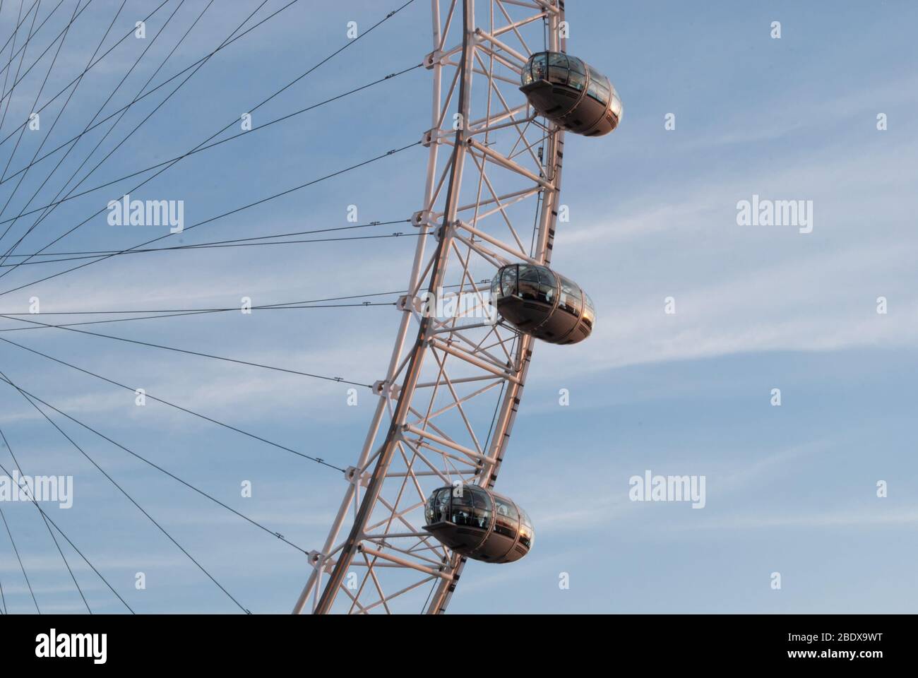 Rotating Ferris Wheel London Eye (Millenium Wheel), The Queen's Walk ...