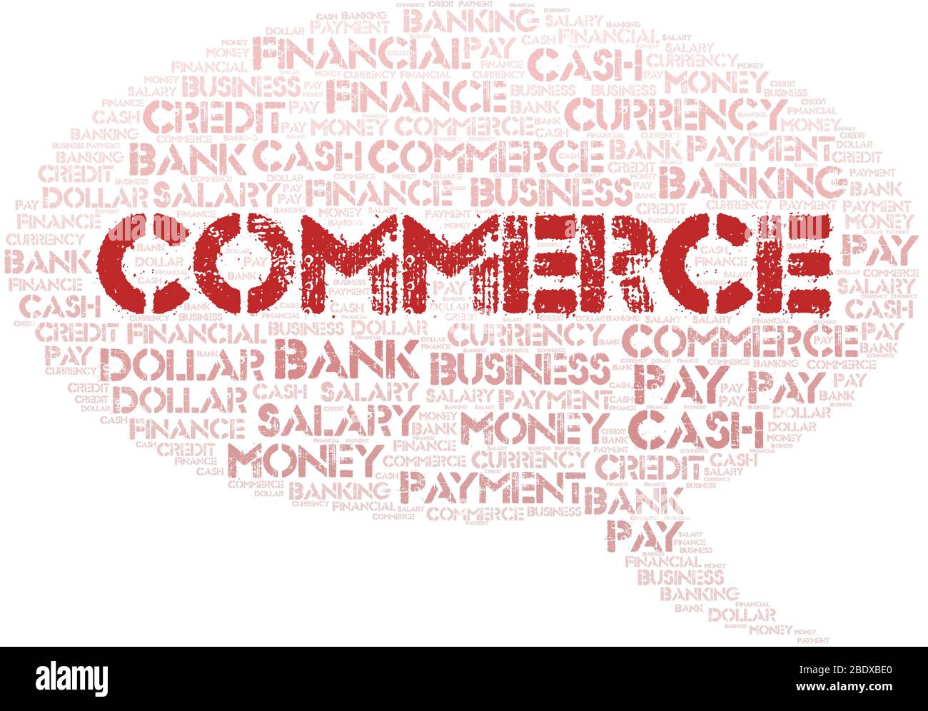 Commerce typography word cloud. Wordcloud collage made with the text ...