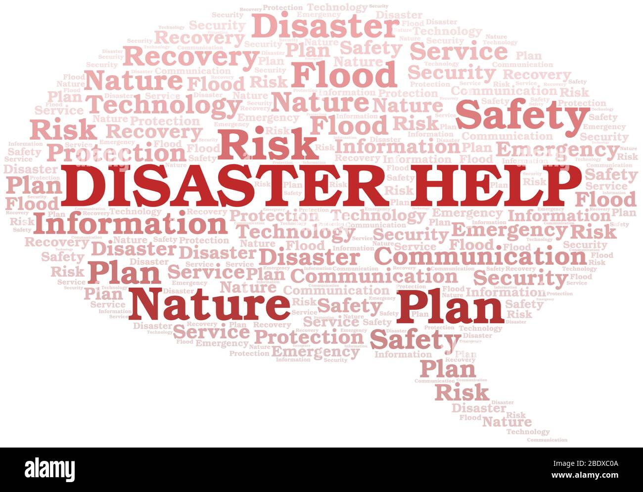 Disaster Help typography vector word cloud. Wordcloud collage made with ...