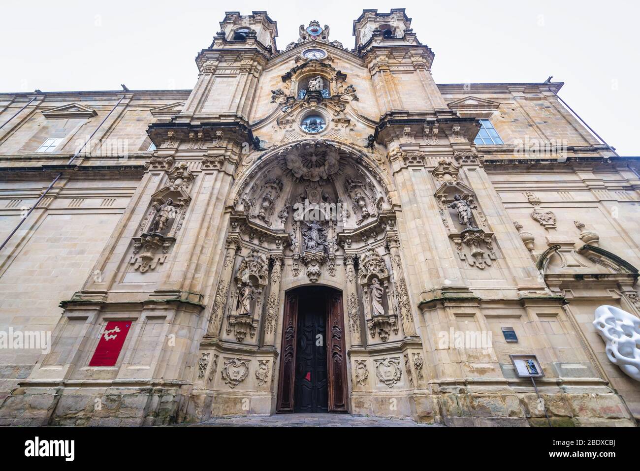 Basilica of Saint Mary of the Chorus in San Sebastian coastal city ...