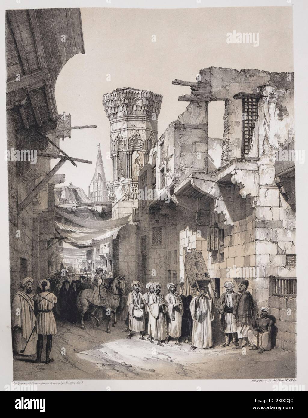 Mosque of el-Barmaweeyeh, Robert Hay, Illustrations of Cairo, London ...
