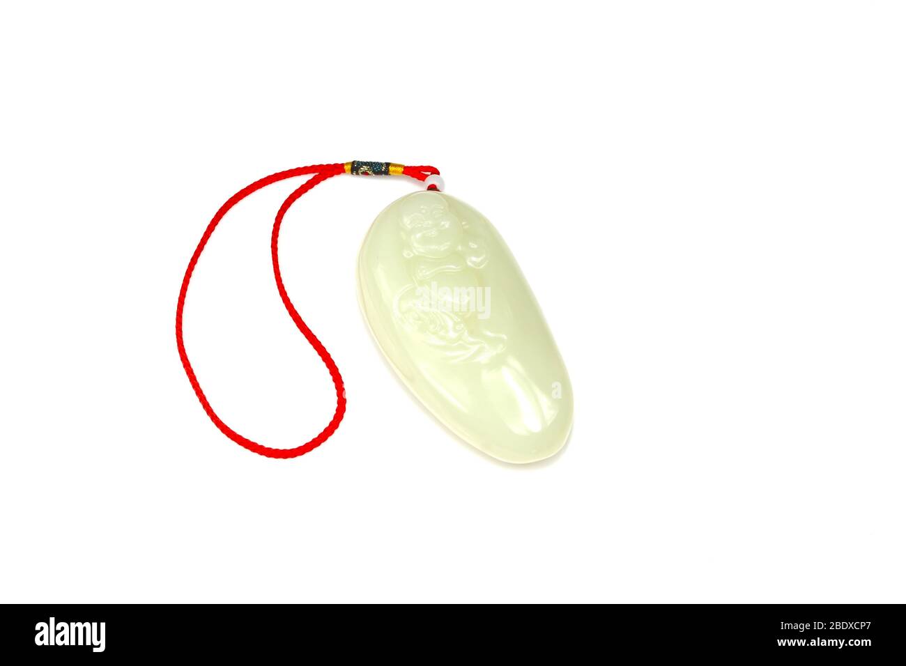 closeup of jade object on a white background Stock Photo - Alamy