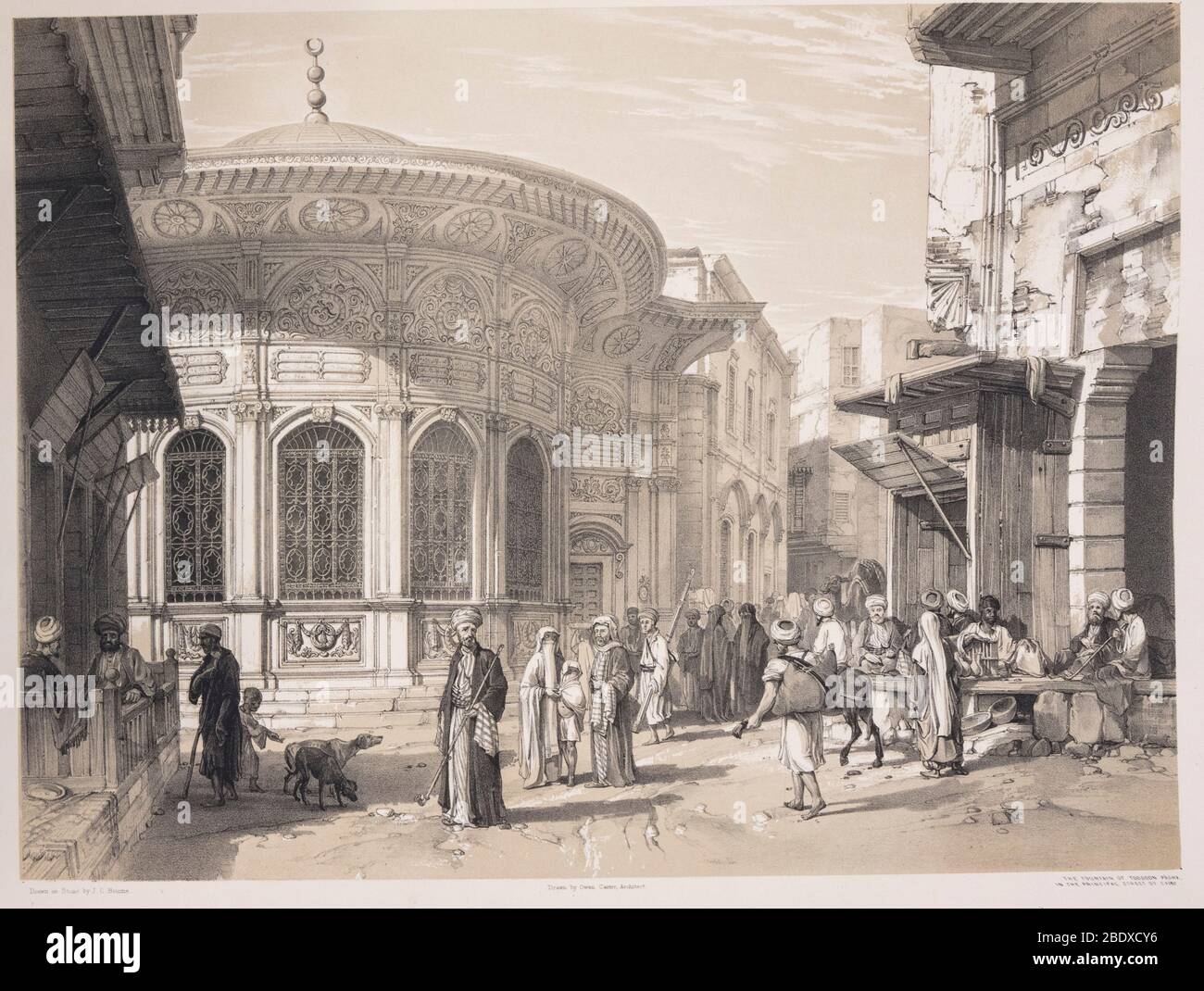 The Fountain of Tooson Pasha, Robert Hay, Illustrations of Cairo ...