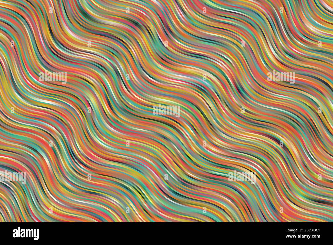 Yellow, white, red and green waves vector background Stock Vector Image ...