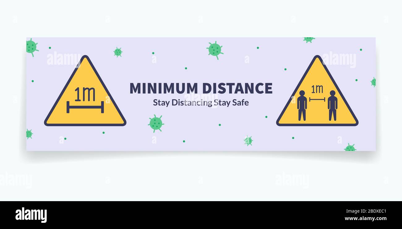 minimum distance for social and physical distancing for safe corona ...