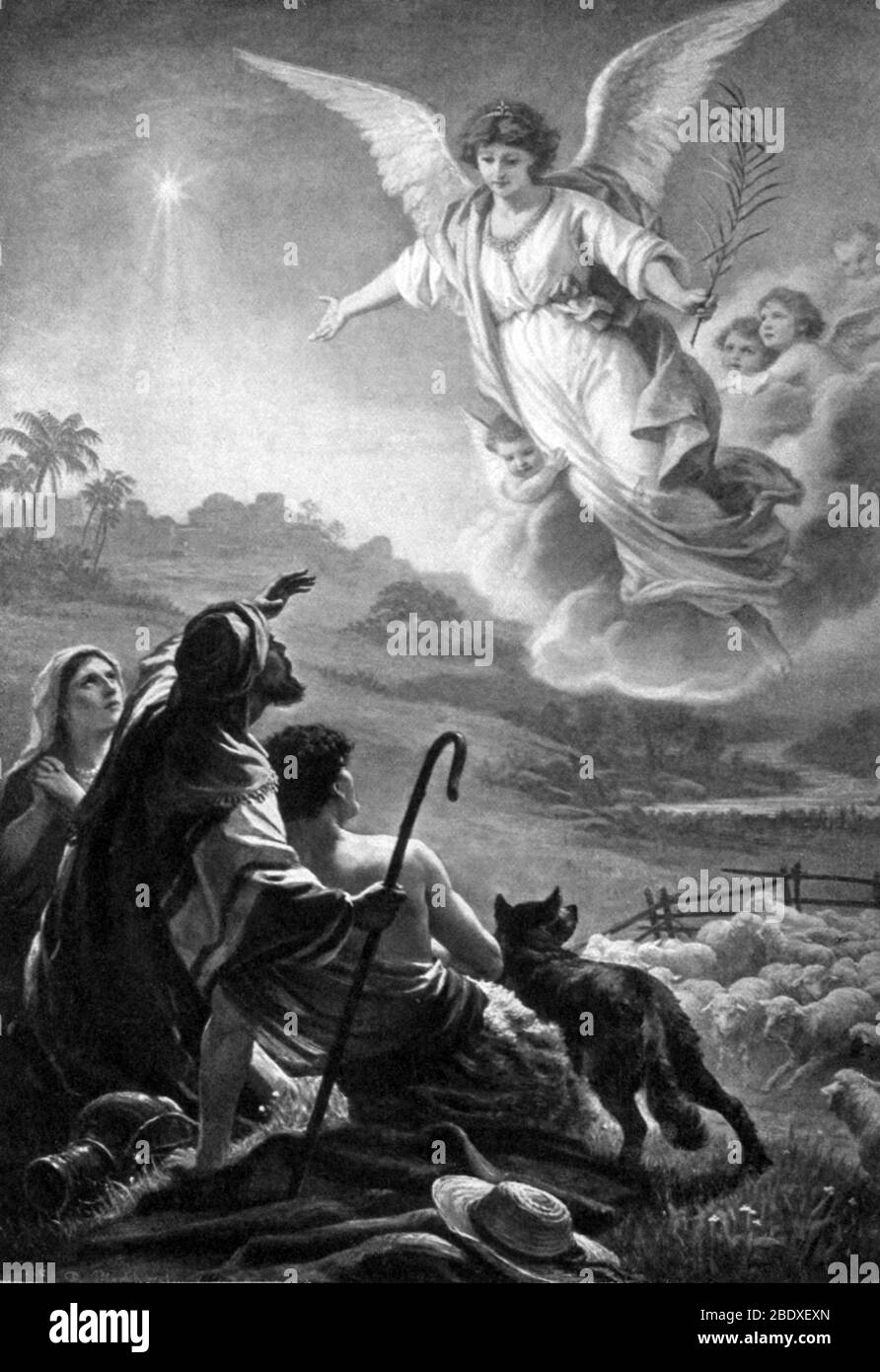 Angel and shepherds hi-res stock photography and images - Alamy