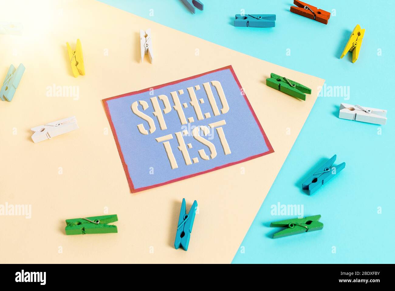 Handwriting text Speed Test. Conceptual photo psychological test for ...