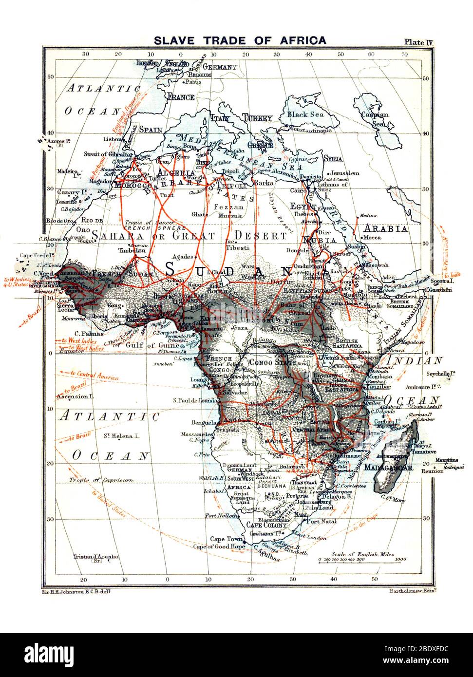 Slave trade map hi-res stock photography and images - Alamy