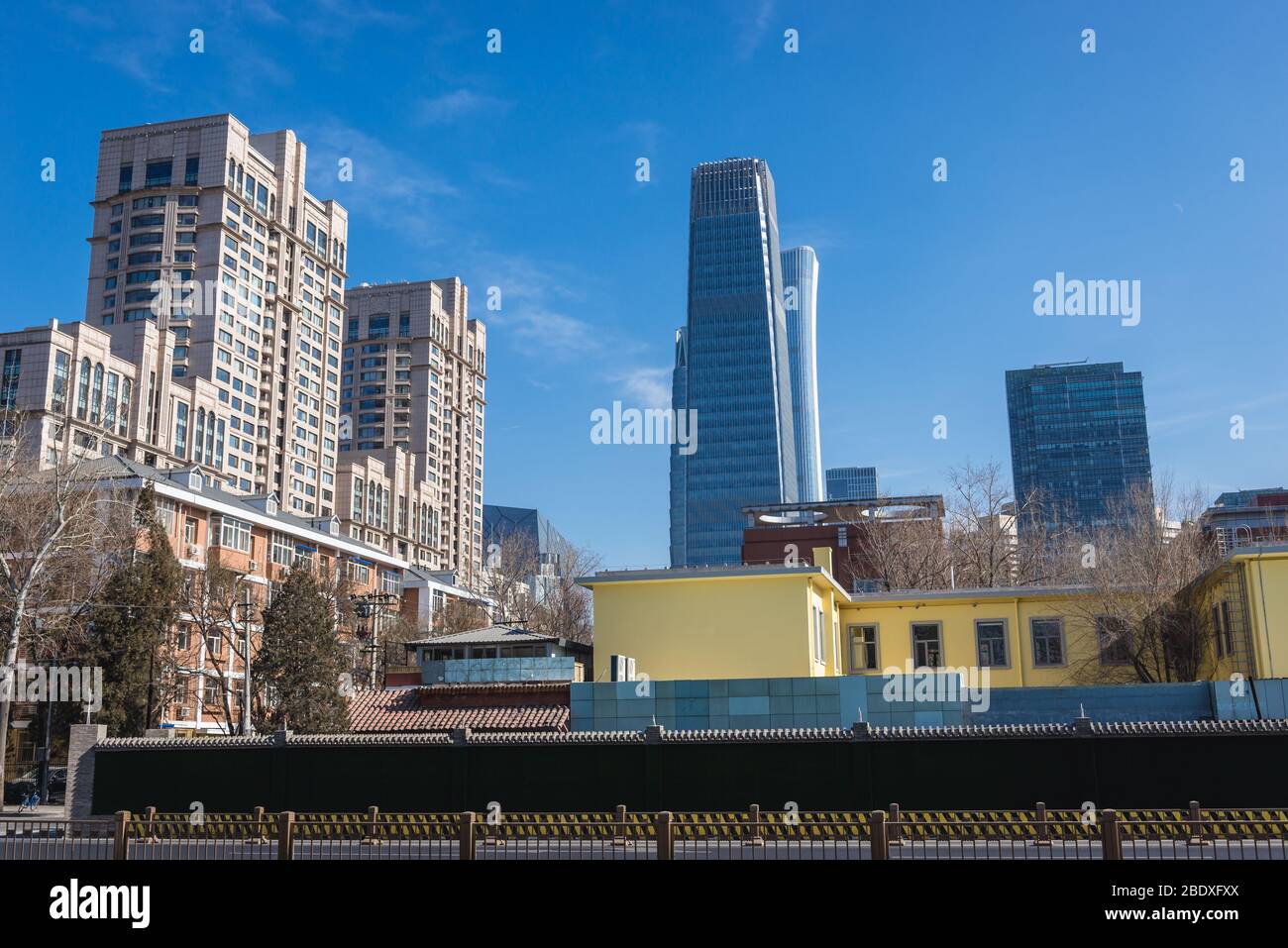 CITIC Tower and one of the Chine World Trade Center towers in Beijing ...