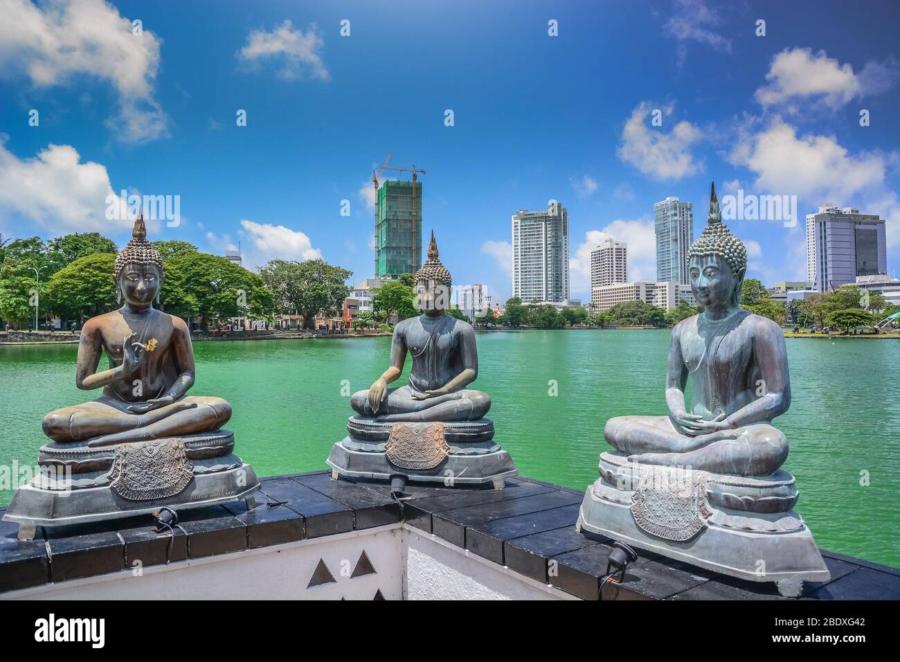 Buddha statues in Colombo city, Sri Lanka Stock Photo - Alamy