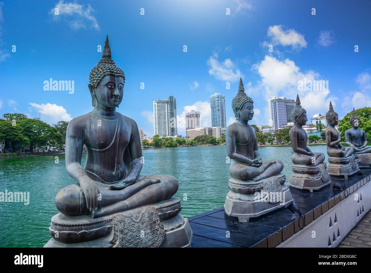Buddha statues in Colombo city, Sri Lanka Stock Photo - Alamy