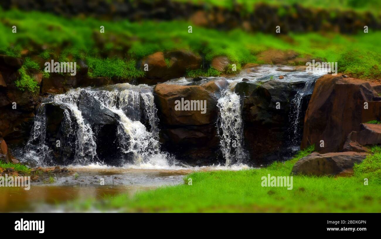 Landscape - Waterfall Stock Photo - Alamy