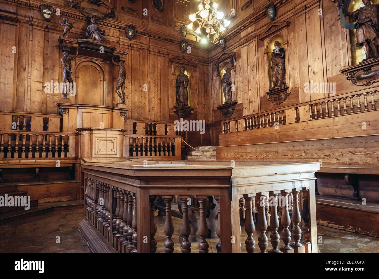 Anatomical Theatre of the Archiginnasio in Bologna, capital and largest ...