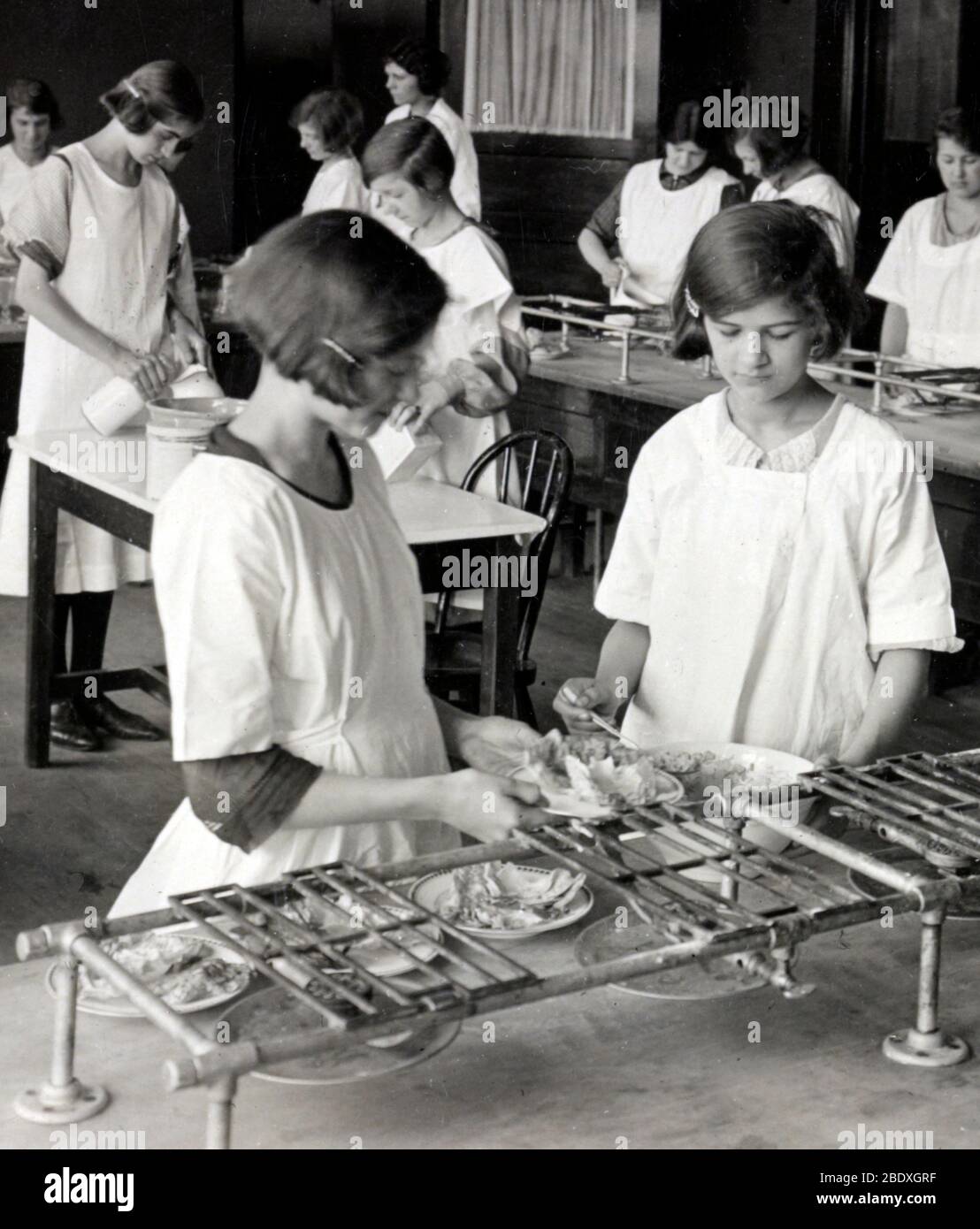 Home Economics, Cooking Class, 1929 Stock Photo - Alamy