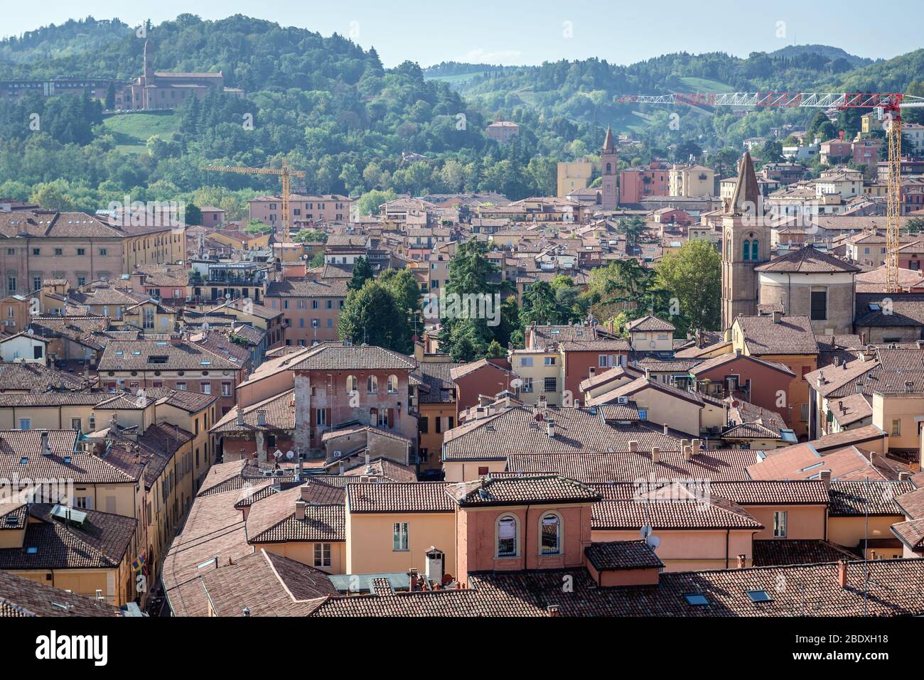 Old Town of Bologna, capital and largest city of the Emilia Romagna ...