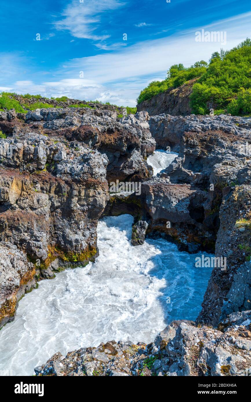 Barnafossar waterfalls hi-res stock photography and images - Alamy