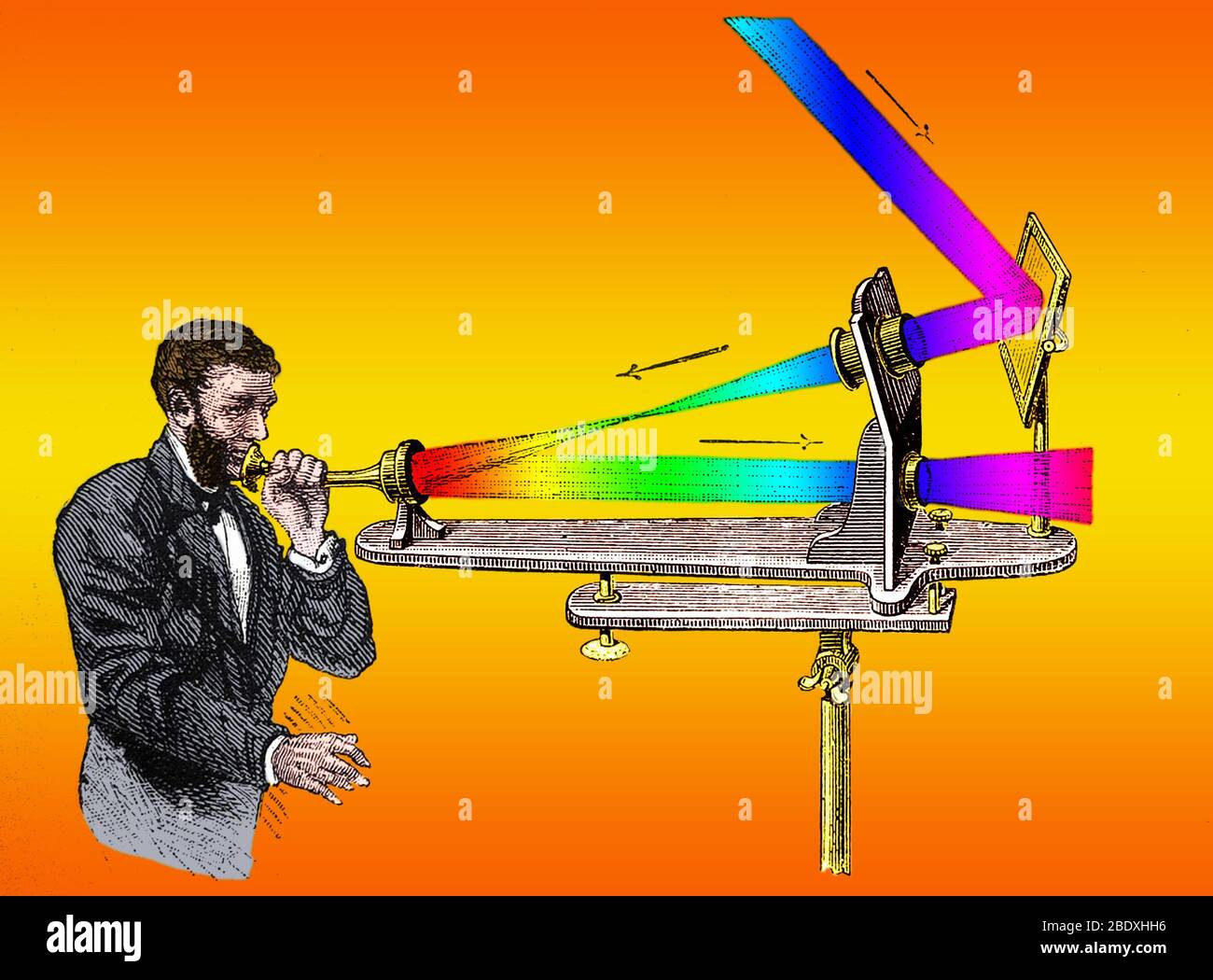 Alexander graham bell with photophone hi-res stock photography and ...