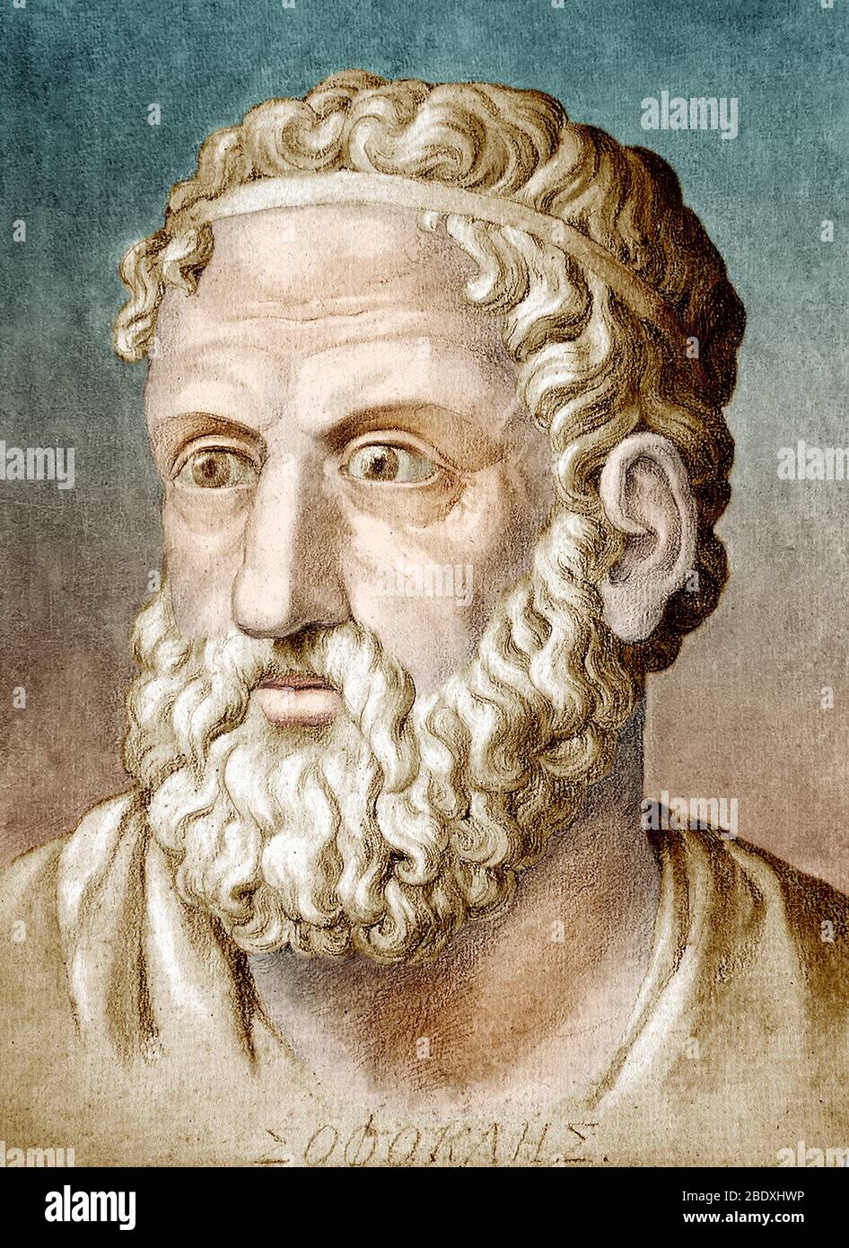 Sophocles, Greek Tragedian Stock Photo - Alamy
