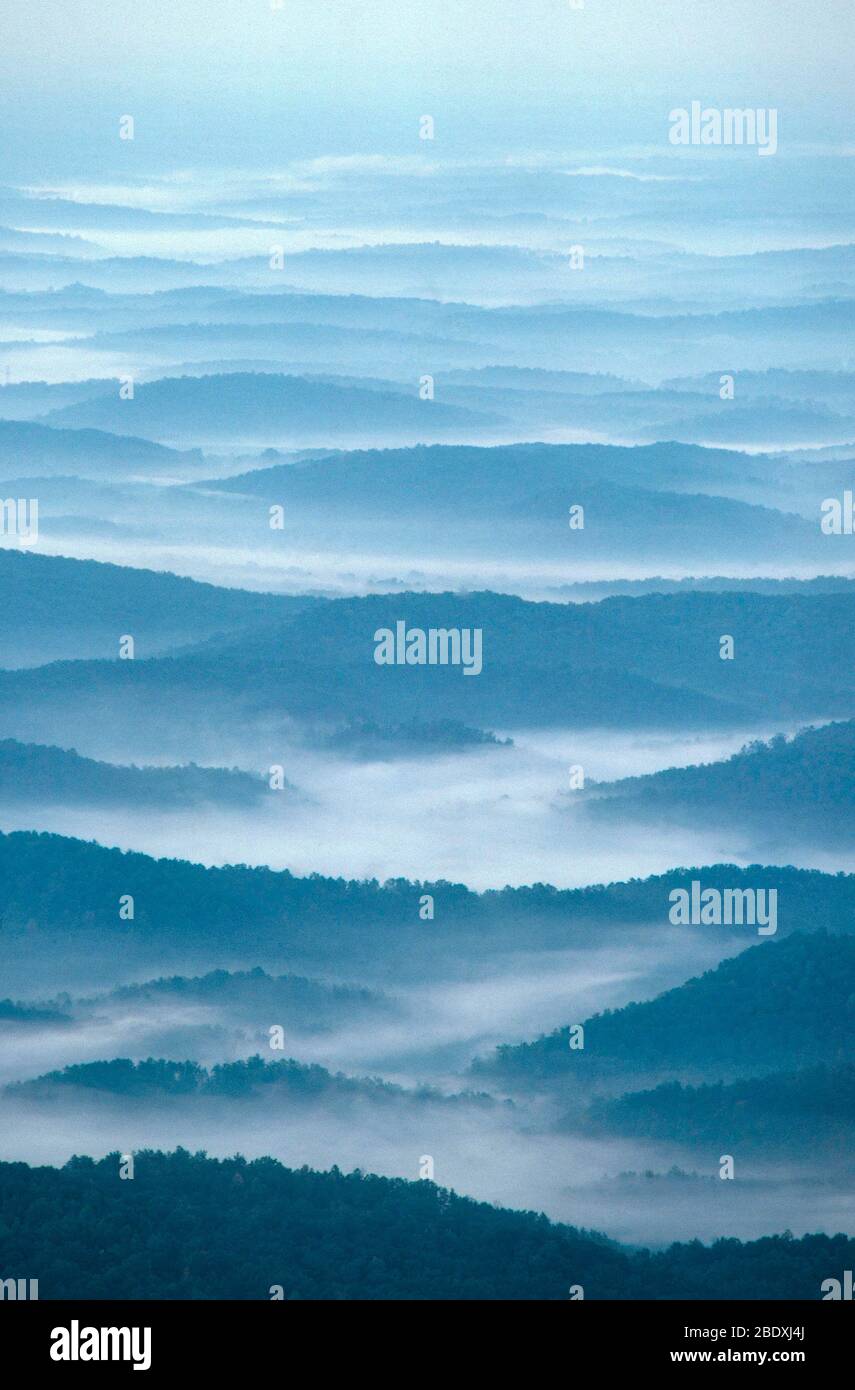 Blue Ridge Foothills Stock Photo - Alamy