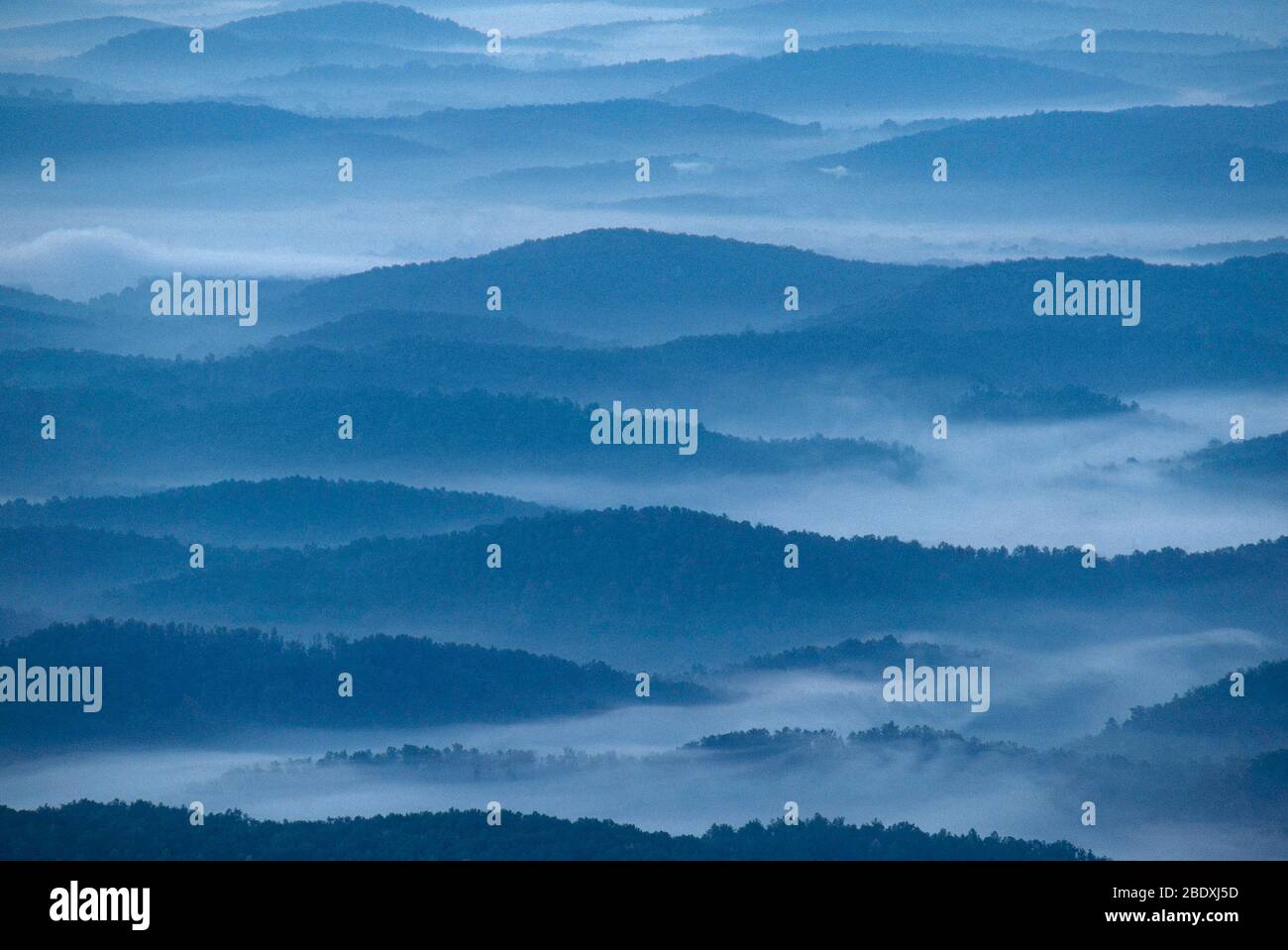 Blue Ridge Foothills Stock Photo - Alamy