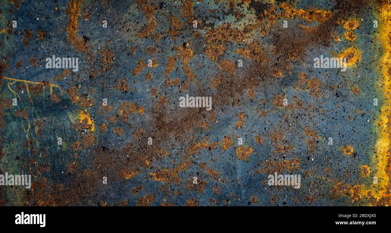 Old damaged metal plate Stock Photo - Alamy
