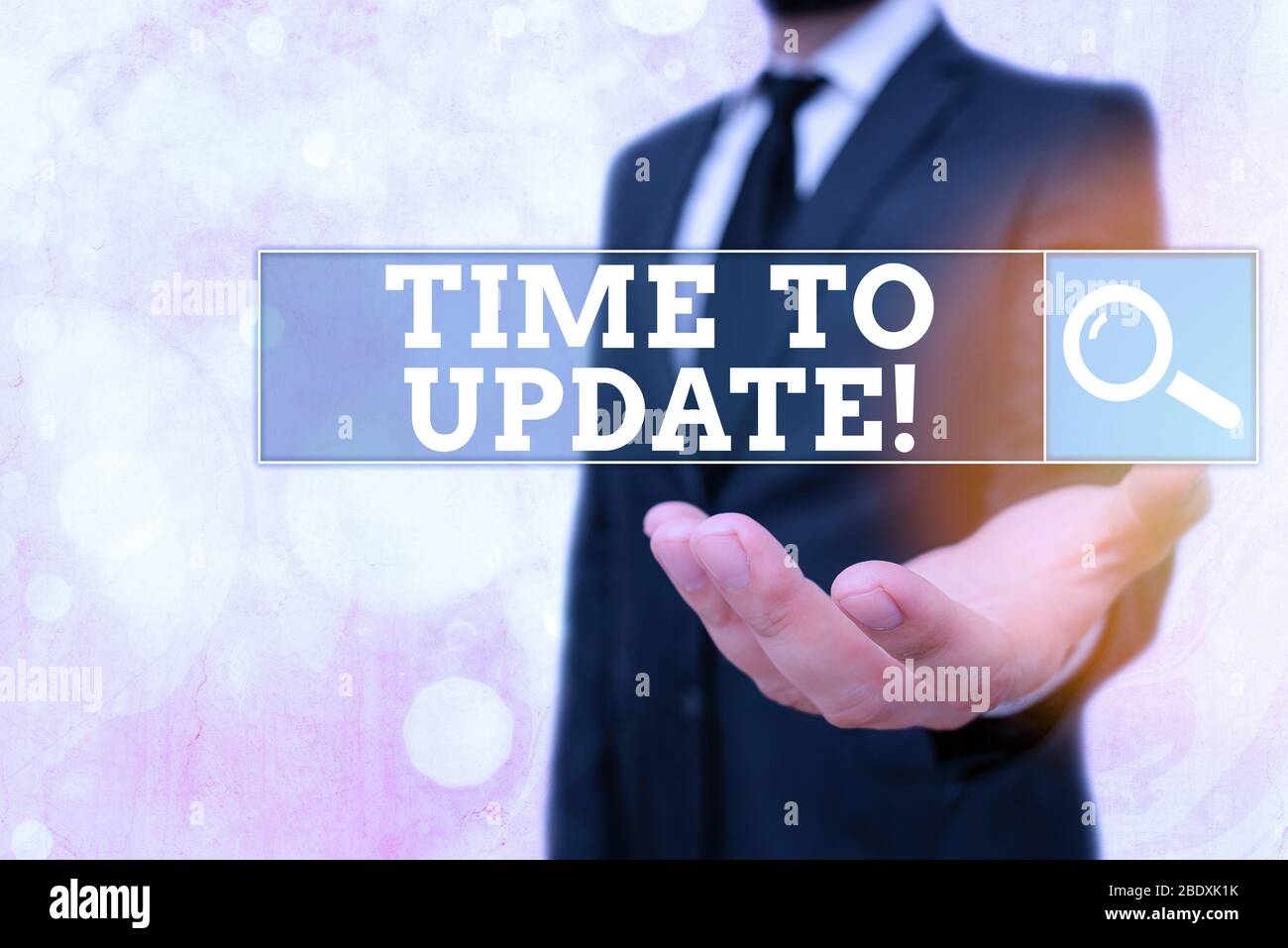 Conceptual hand writing showing Time To Update. Concept meaning this is right moment to make ...